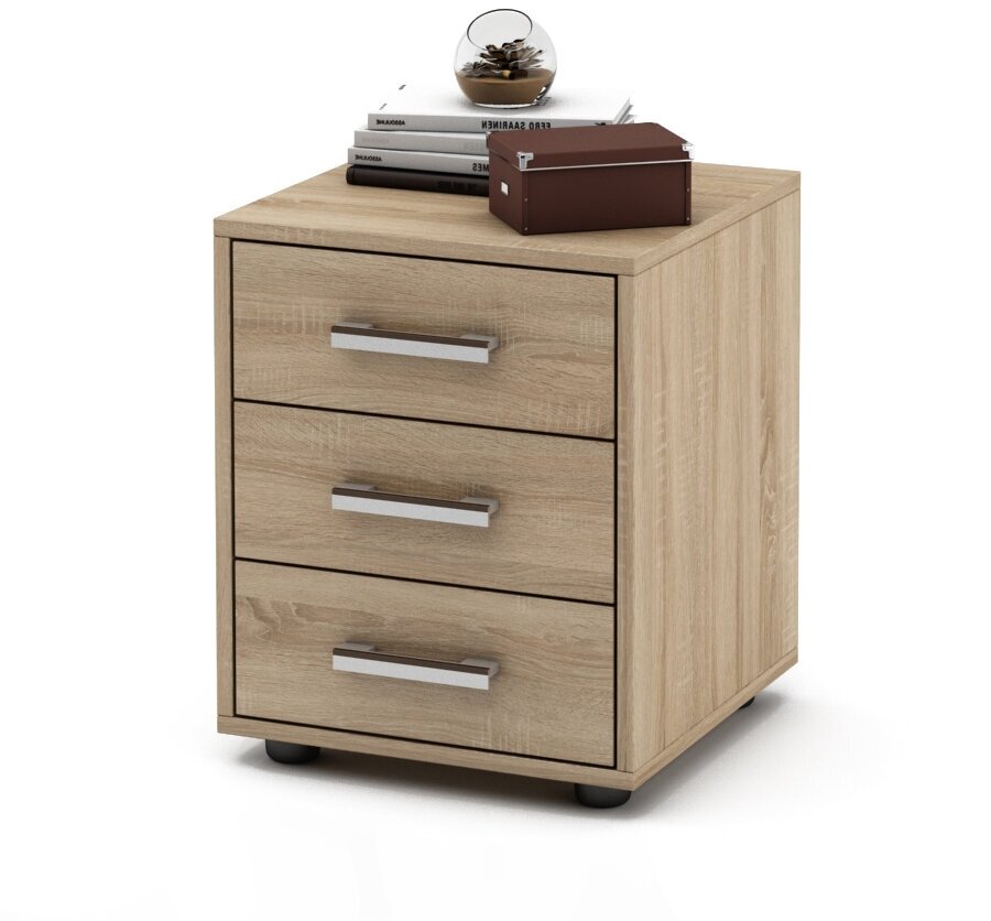 Комод для одежды с ящиками " Остин (Ливерпуль) - 1" 40 х 40 x 49, 3 ящ, ЛДСП, Дуб сонома