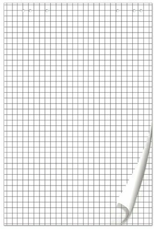 Блокнот для флипчарта BRAUBERG, 50 листов, клетка, 67.5×98 см, 80 г/м2