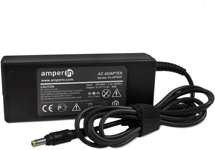 Блок питания Amperin AI-HP90F для ноутбуков HP PPP012L-S 18.5V 4.9A 4.8x1.7