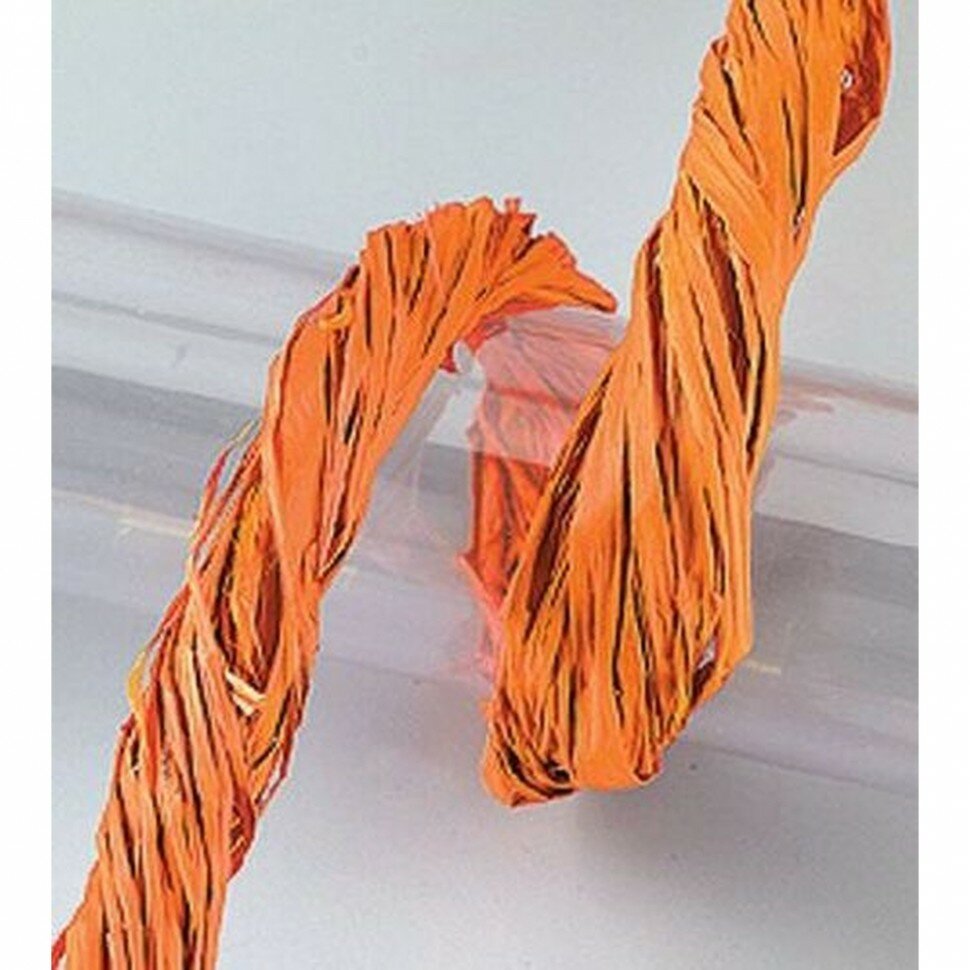 Efco 1007316 Рафия натуральная, 50 г, цвет оранжевый