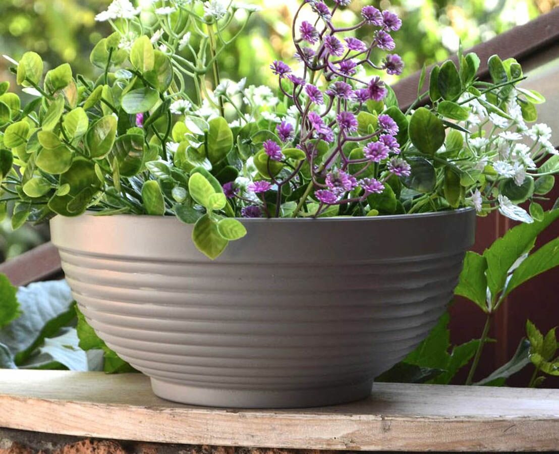 Кашпо Миска Парма, D 34см, 9л, фраппе