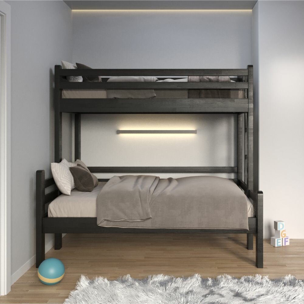 Детская двухъярусная кровать 80x200 Орленок цвет Венге