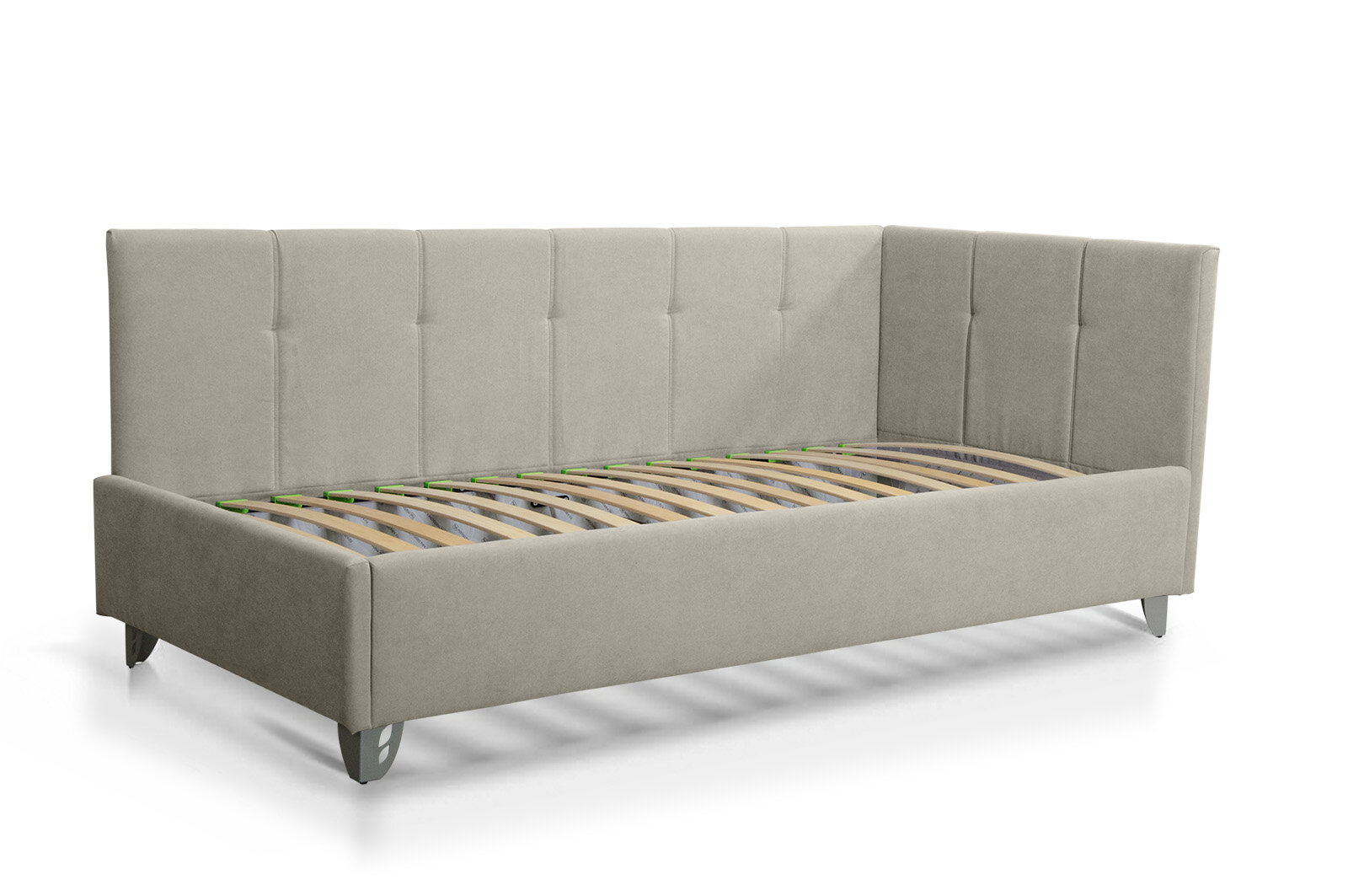 Кровать валерия лайт без подъемного механизма, цвет бежевый, 90х190см, на ножках