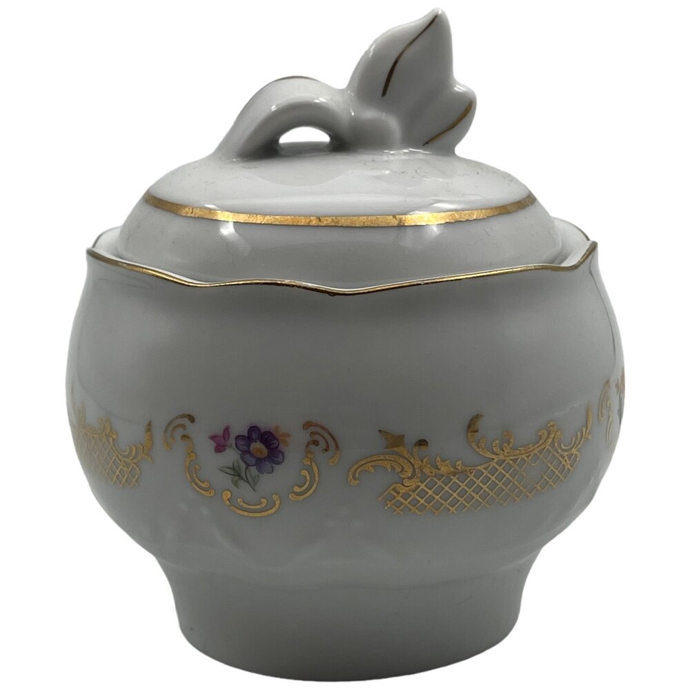 Сахарница "Цветочки", 1973-1976 гг, фарфор, Eisenberg Special Porcelain (SEP), ГДР