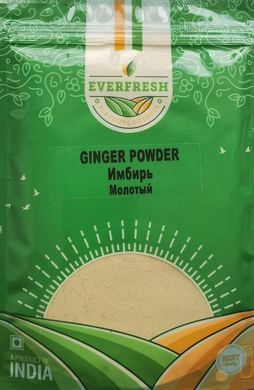 GINGER POWDER, Everfresh (имбирь молотый, Эверфреш), 100 г.