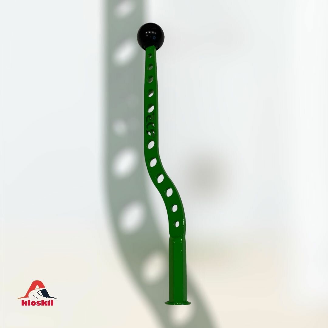 Ручка КПП спортивная удлиненная облегченная "RDS" плоская для 2101-07, 4х4, 2121-31, урбан цвет зелёный