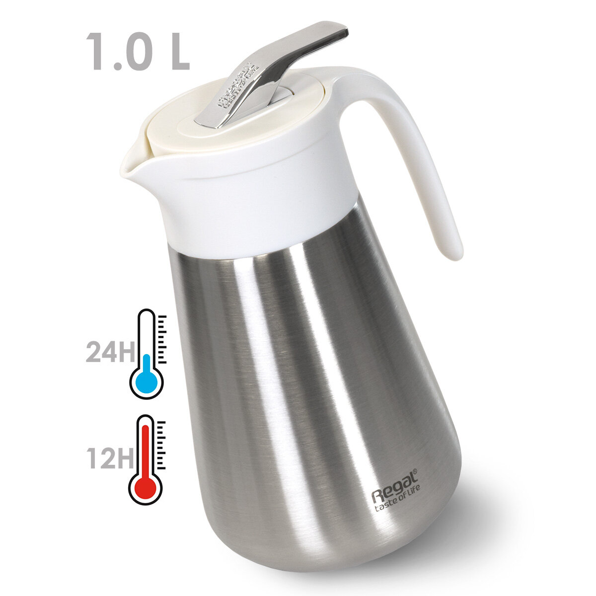 Кувшин-термос Regal вакуумный стальной TSC05P-10, 021