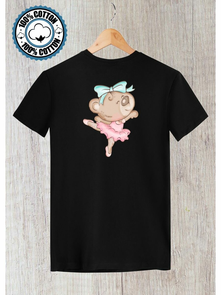Футболка балерина мишка бантик