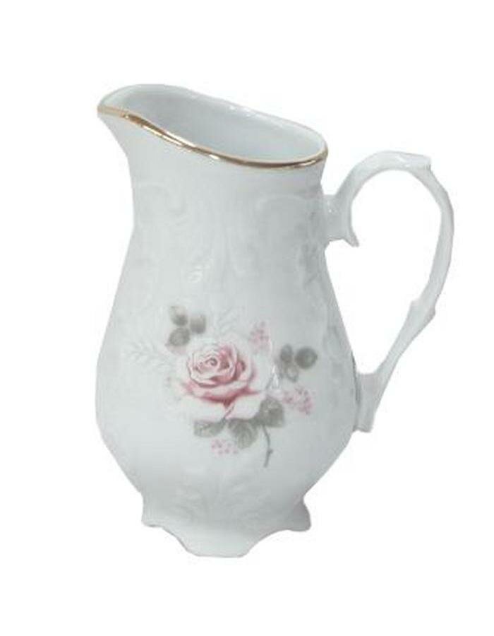 Молочник 300 мл Rococo,"Бледные розы, отводка золото" 1 шт.