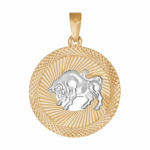 Подвеска, красное золото, 585 проба