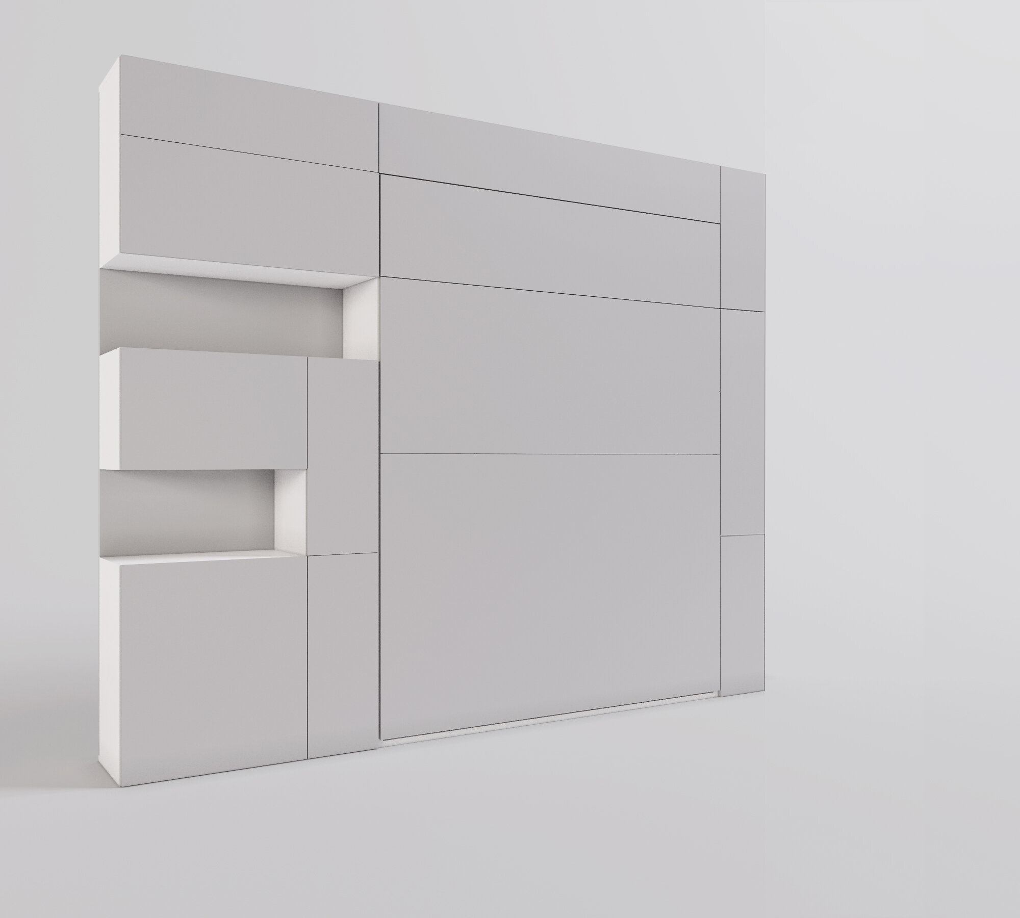 Шкаф кровать-трансформер Летто Максима 1400 исполнение 1/3 Тренд