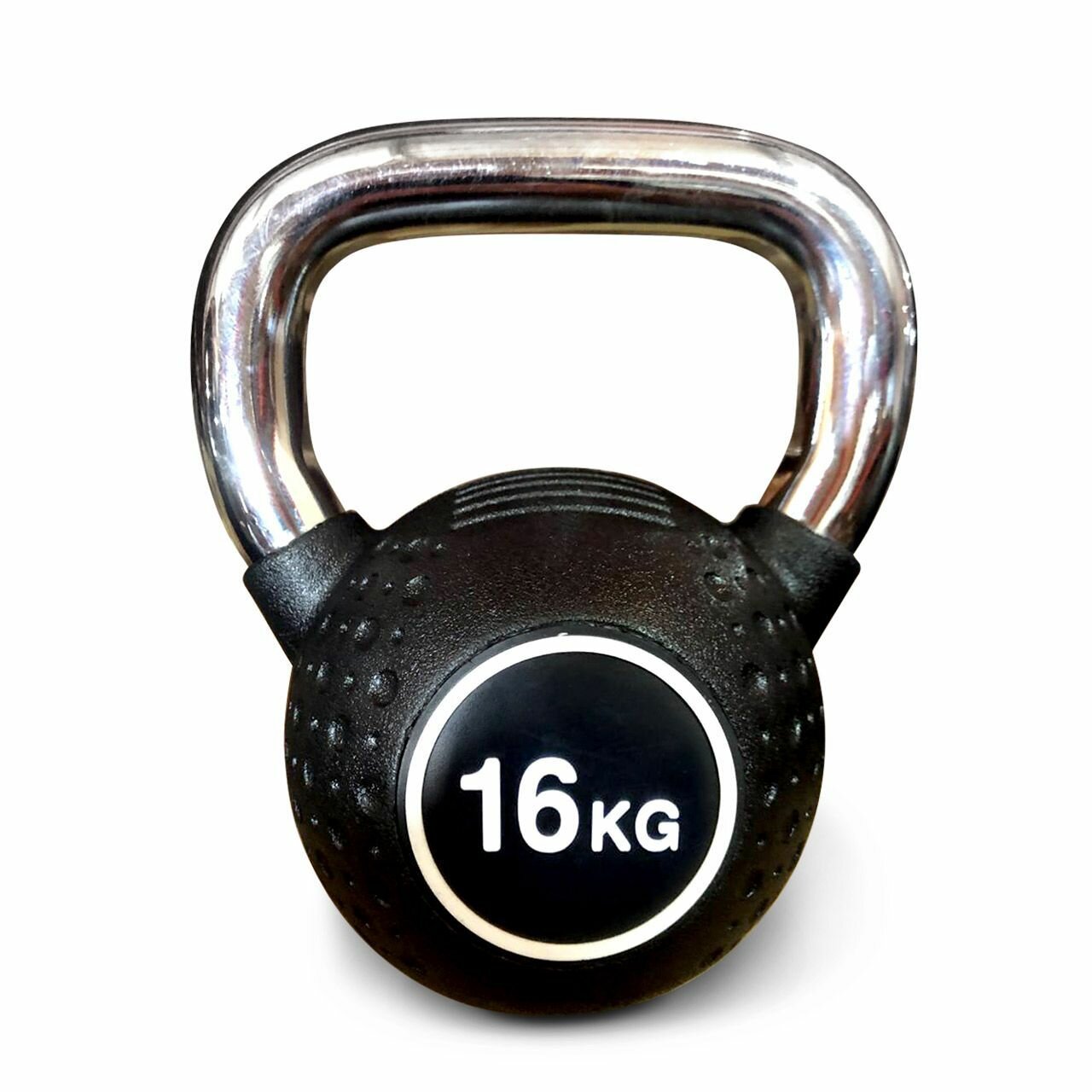 Гиря полиуретановая с хромированной ручкой Protrain KB2015-16