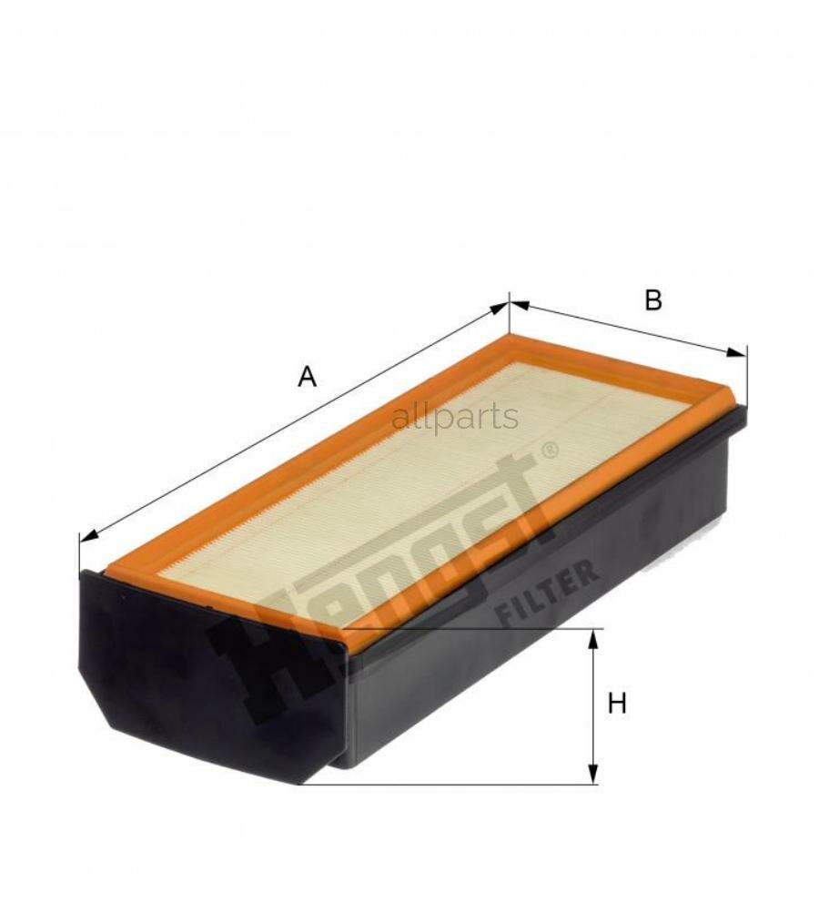 HENGST FILTER E1071L Фильтр воздушный