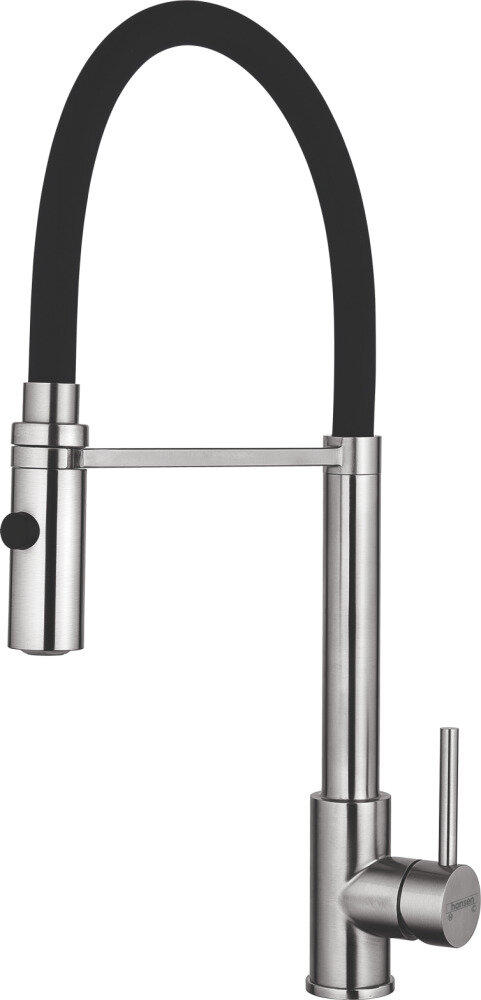 Смеситель для кухни с режимом душ Hansen HN54304-GC Сатин/Черный