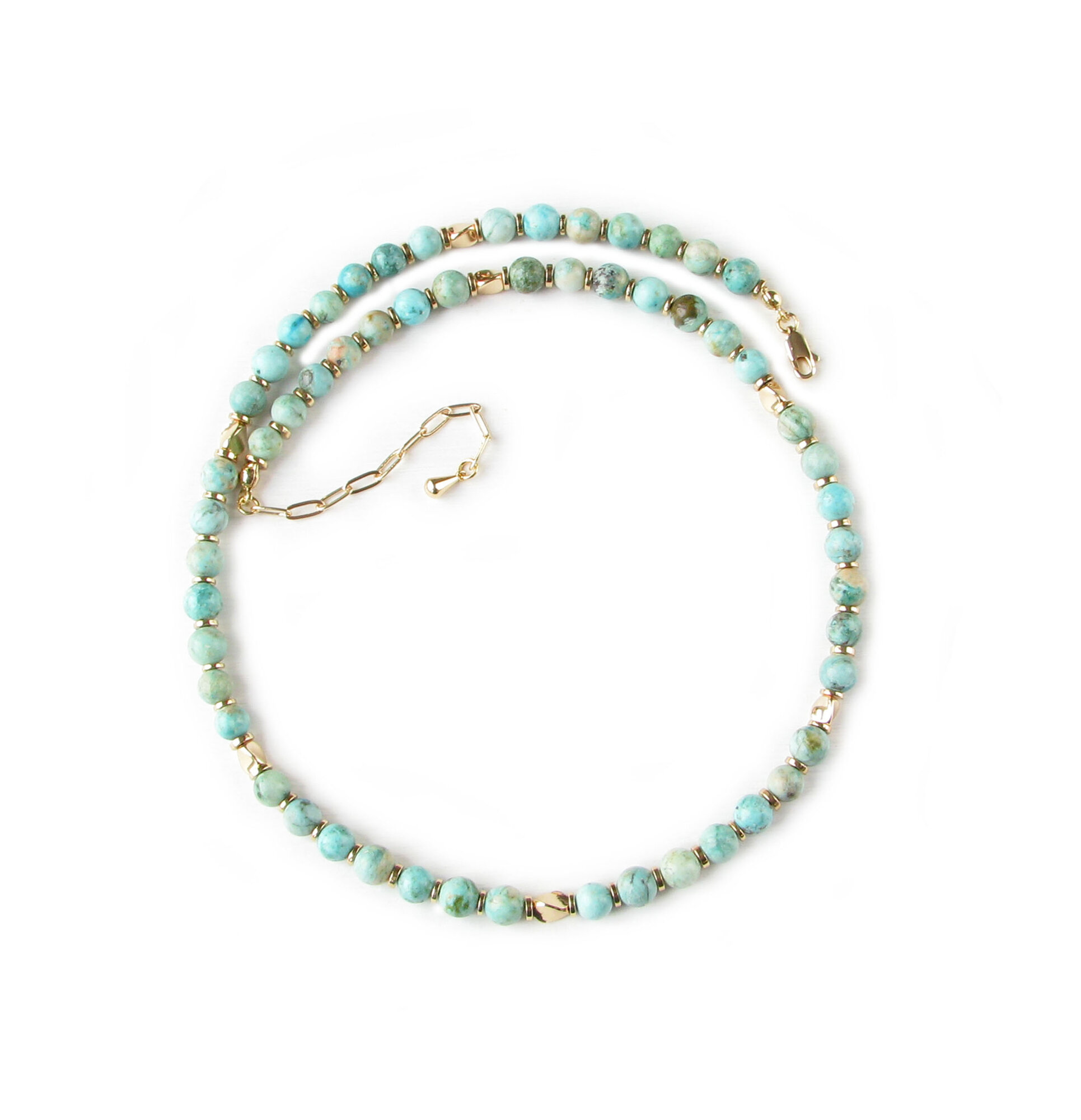 Колье, бирюза