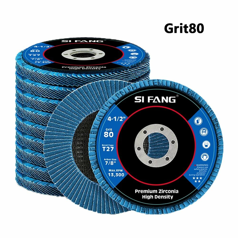 Шлифовальные диски SI FANG 4-1/2" Grit 80, 2шт