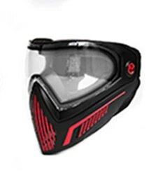 Маска для пейнтбола Spirit Tactical F5, черная, линза RED TRANSPARENT LENS