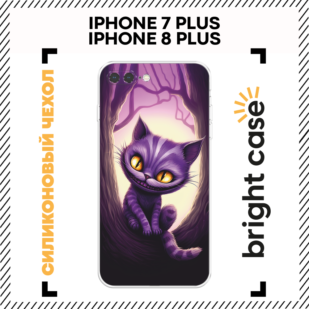Чехол на Apple iPhone 7 Plus/8 Plus / Айфон 7 Plus/8 Plus с принтом Кот на дереве