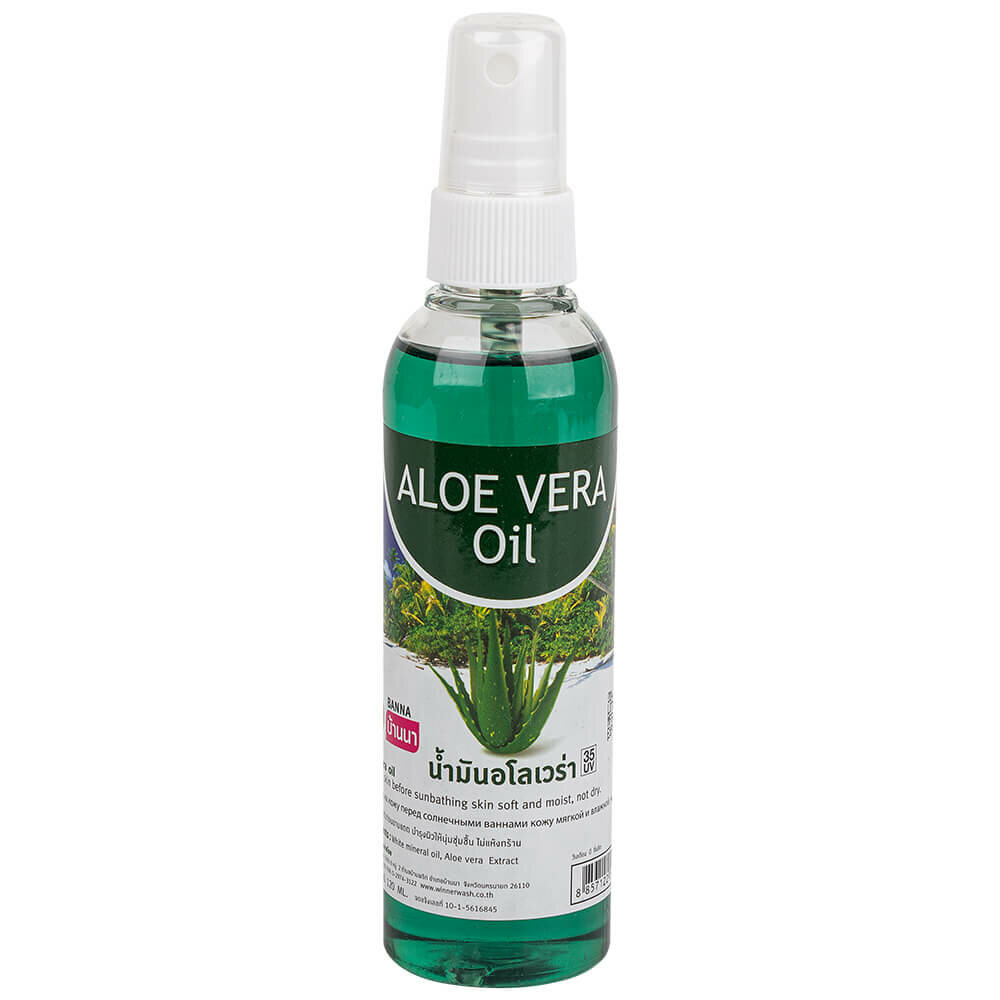Banna Масло Алоэ Вера для массажа и ухода за кожей Aloe Vera Oil, 120 мл