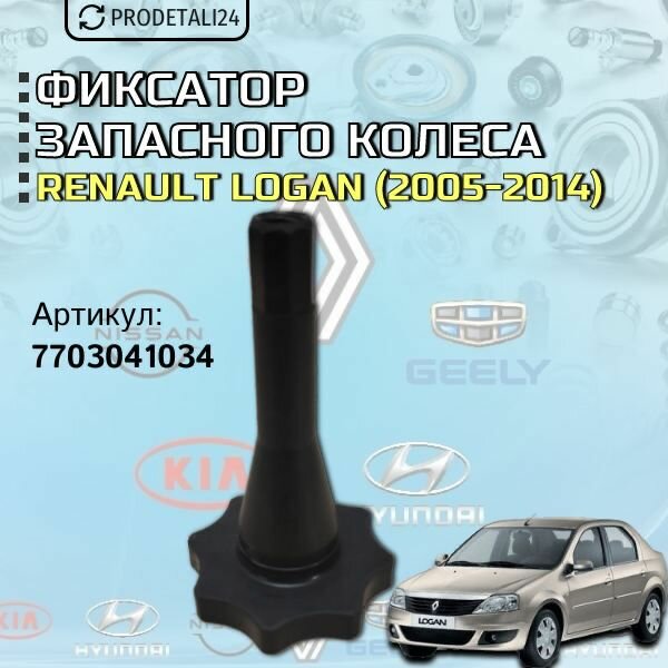 Фиксатор запасного колеса Renault Logan; Артикул : 7703041034