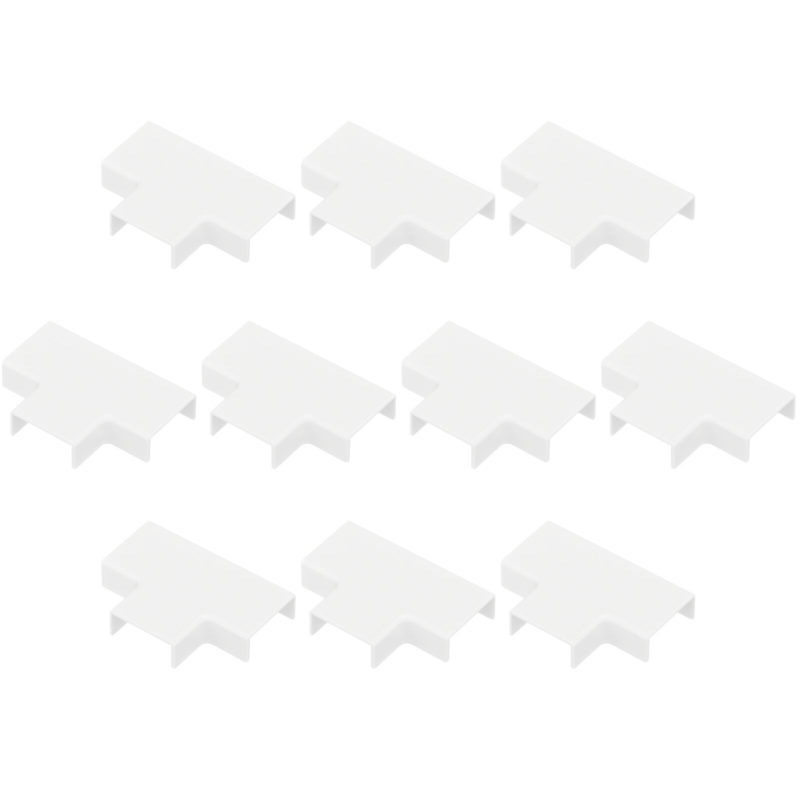 Тройник для кабель-канала 22х10 мм белый (10 шт.)