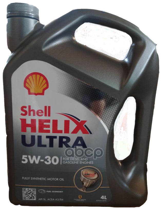 Масло моторное синтетическое Shell Helix Ultra 5W-30 4 литра — фото 1