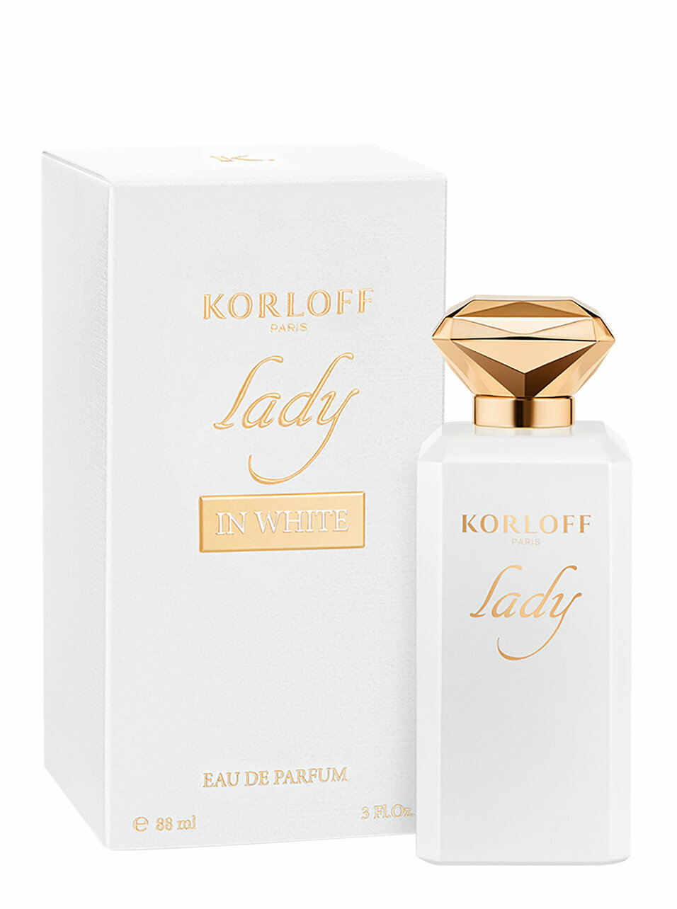Парфюмерная вода Korloff "Lady in White", 88 мл, женские, цветочные ноты