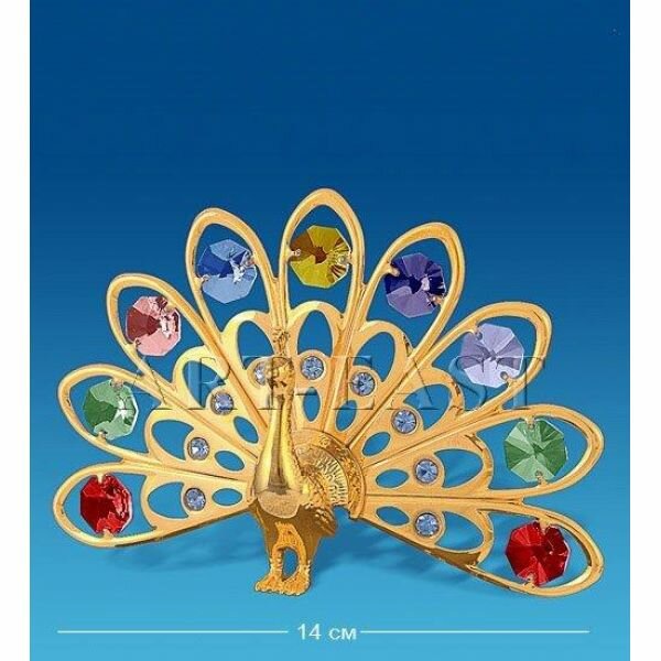 Фигурка Павлин с цв. кр. A7918 Crystal Temptations, Металл, кристалл