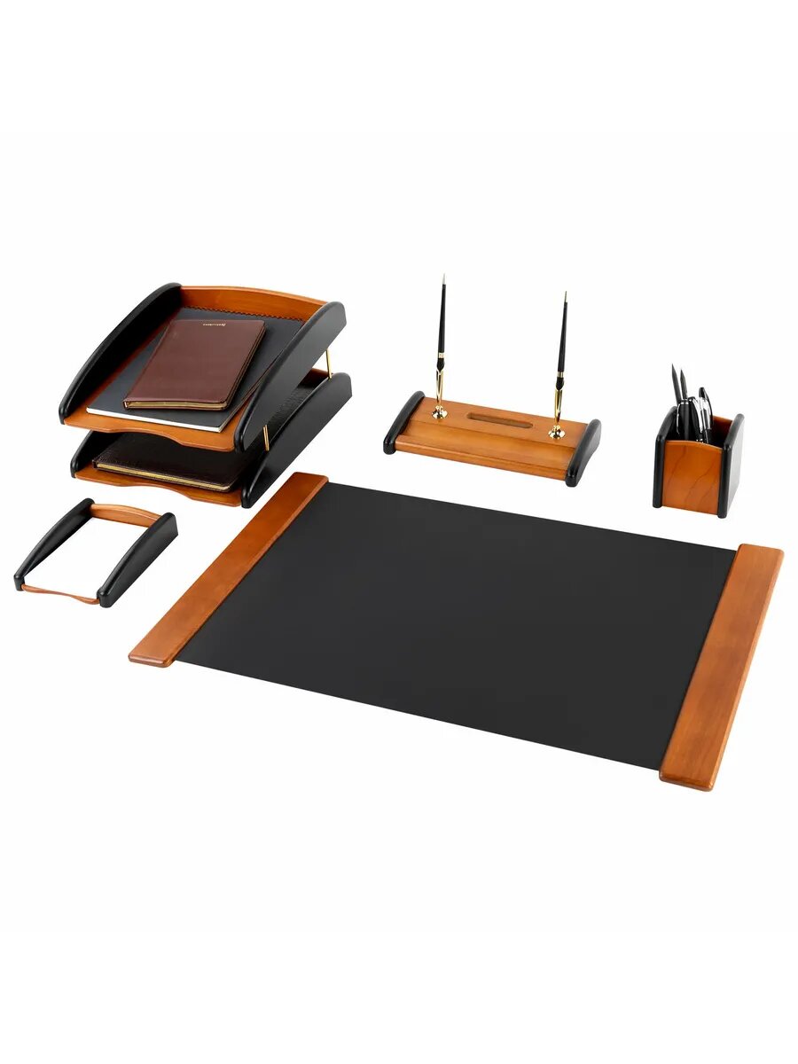 Набор настольный премиум-класса , дерево, 5 предметов.