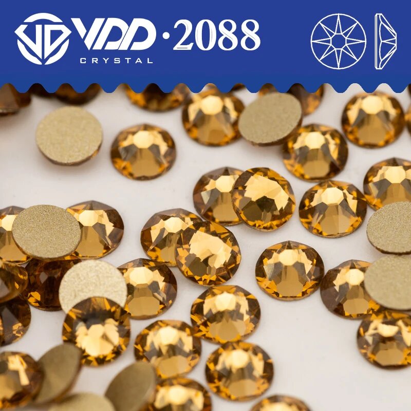 Стразы VDD SS20 золотые 007 Lt.Co.Topaz 1440шт
