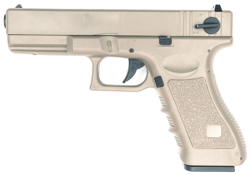 Страйкбольный пистолет Cyma Glock 18C (cm030tn) электро tan