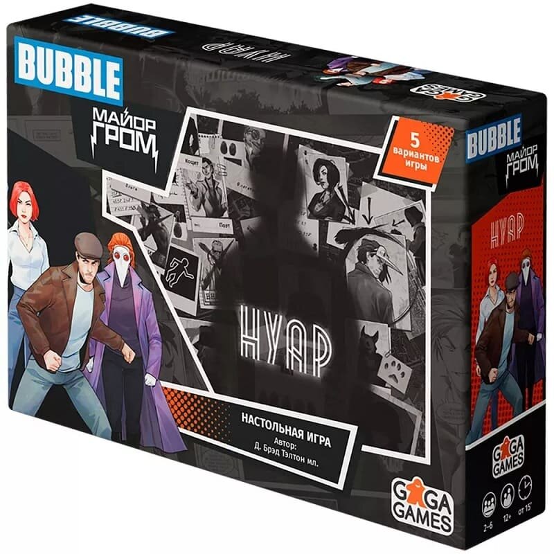 Настольная игра GaGa Games Нуар: Майор Гром + Промокарты