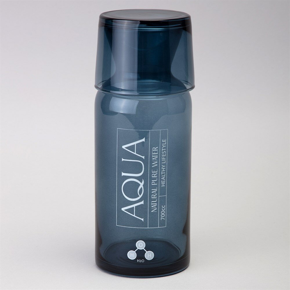 Графин с крышкой/стаканом "Life style" blue 700 мл