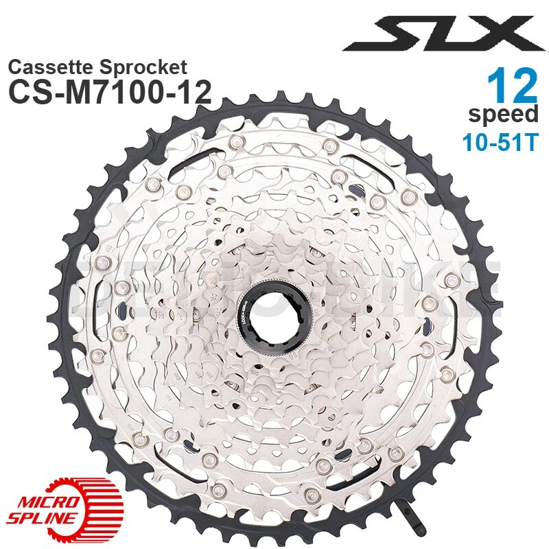 Shimano SLX CS-M7100-12 12-скоростная кассета 10-45T/10-51T 10-51T