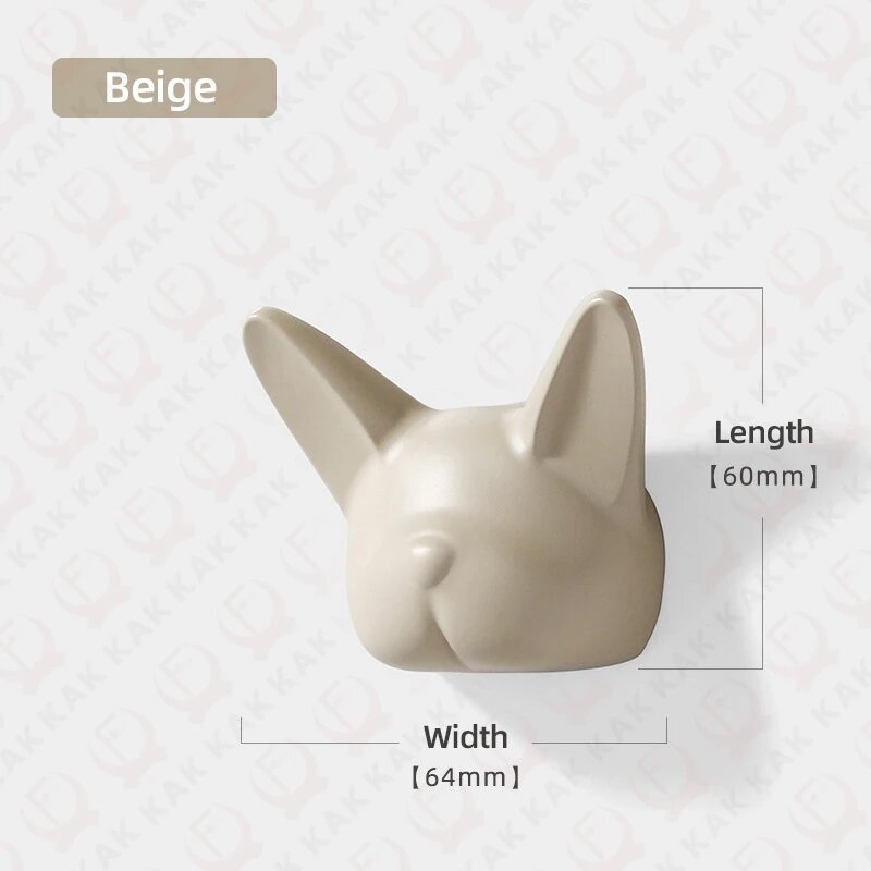 Крючок для одежды KAK Bulldog Design, Бежевый