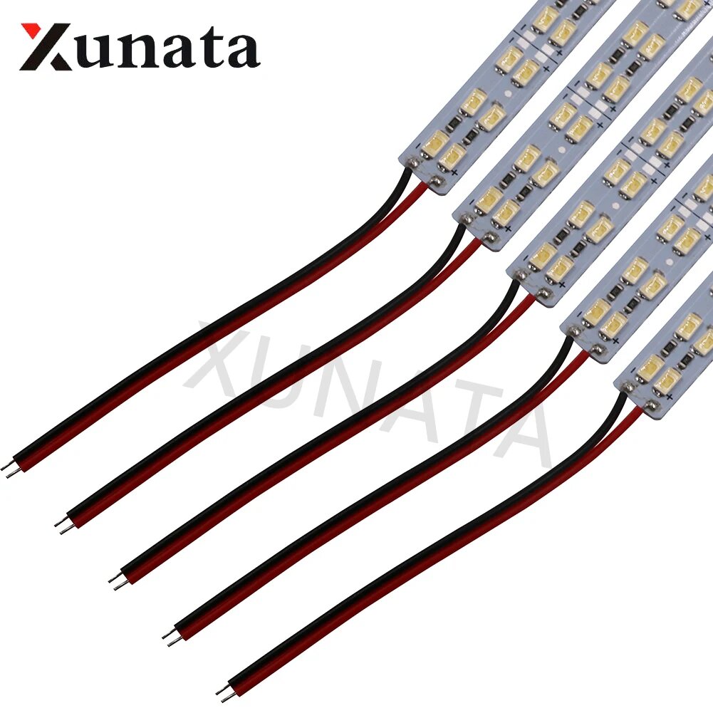 XUNATA 50 см светодиодная лента холодного белого света 72 LEDs 12В 5 шт