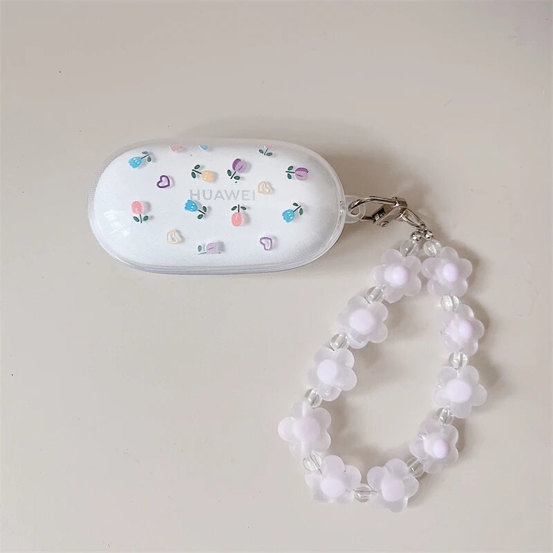 Чехол для Huawei Freebuds SE CTOXZK Flower