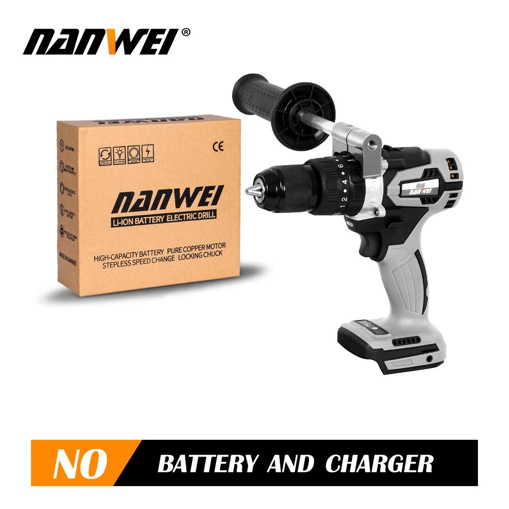 Беспроводная дрель NANWEI 21В without battery