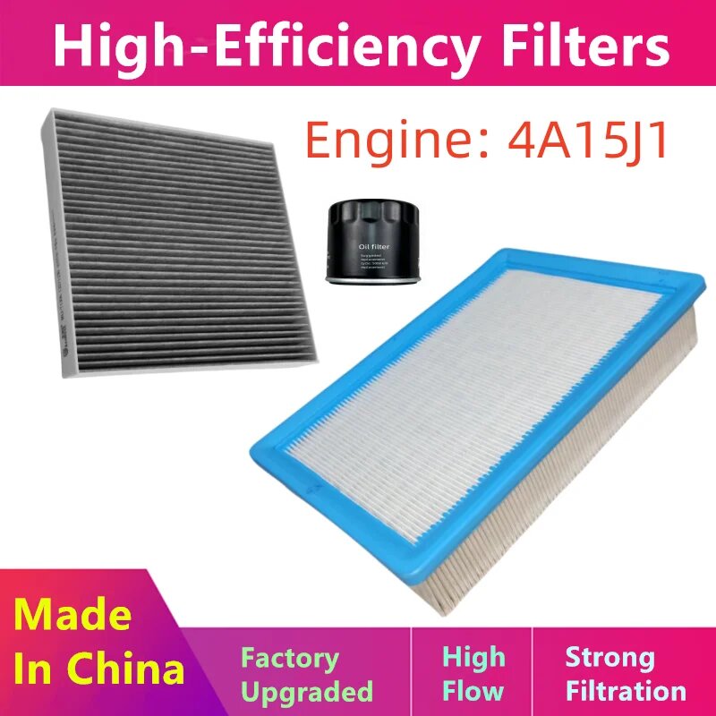 3 шт./для GAC Trumpchi M6 1,5T масляный фильтр, воздушный фильтр и воздушный фильтр салона/2021 2022 2023 2024/автозапчасти M6 1.5T 4A15J1