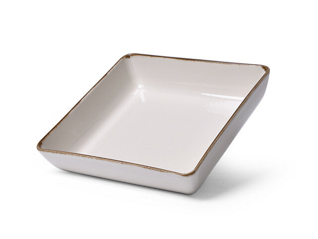 3866 FISSMAN Тарелка квадратная BARCELONA 18,5см, цвет слоновая кость (фарфор)