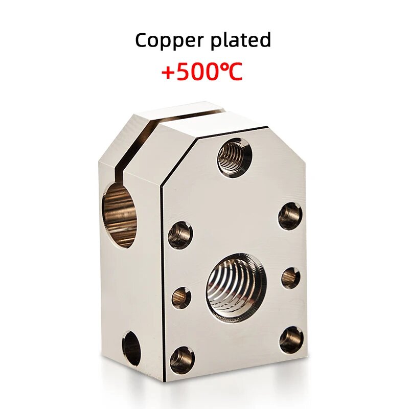 Медный нагревательный блок для 3D-принтера, Copper Plated