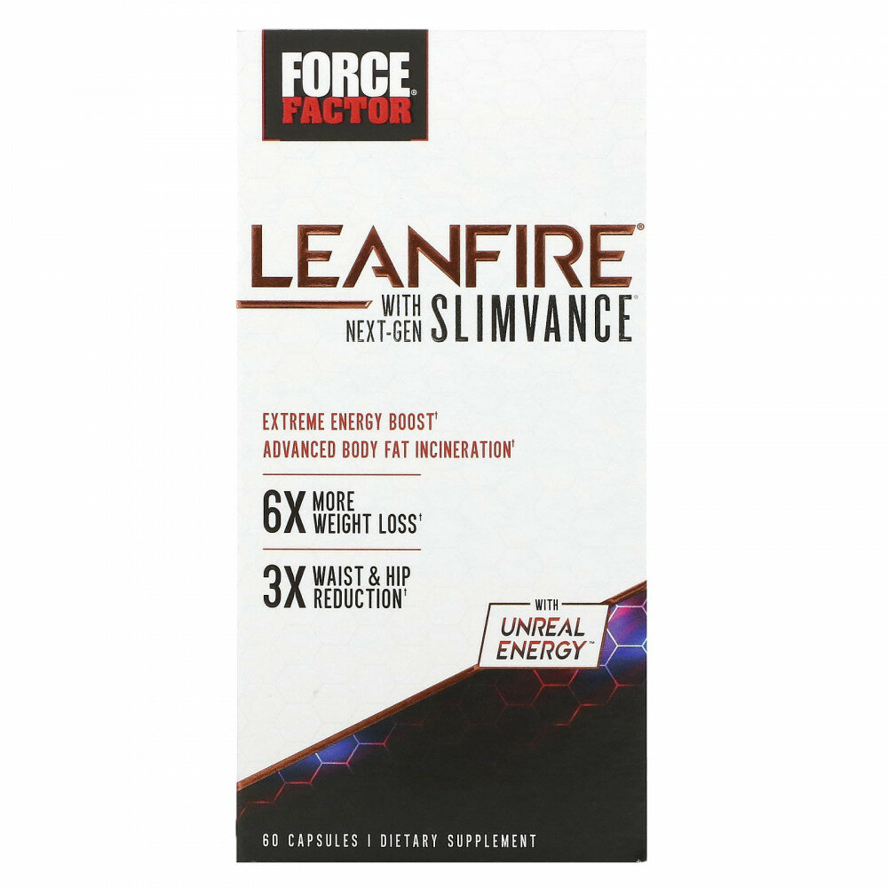 Force Factor, LeanFire® Next-Gen Slimvance, 60 капсул