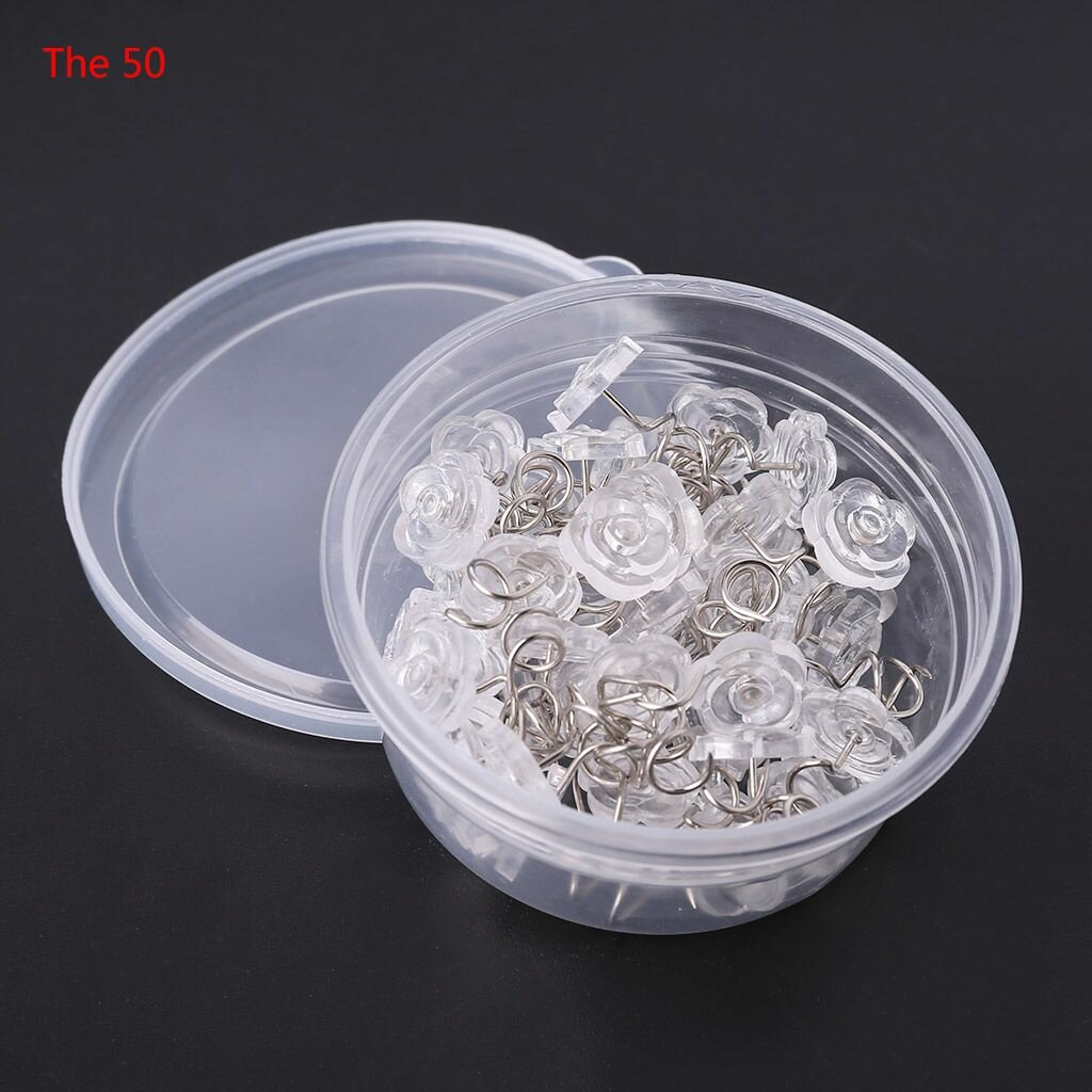 1 коробка из 50 креплений для диванных подушек, витые гвозди, саморезы, усиленные розой, 12X16 мм, штук + хранения