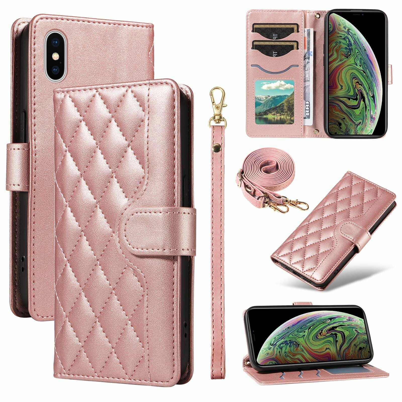 YIKATU Кожаный Чехол Для Apple iPhone XS Max ( Айфон ХС Макс) С визитницей из экокожи, модный, против падения, подарочный, элитный, книжка