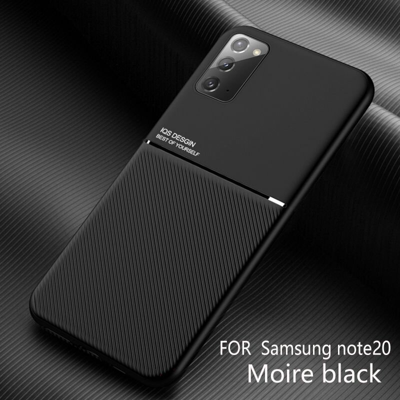 FASNYA Чехол из деловой кожи для Samsung Galaxy Note 20 (Самсунг Галакси Ноут 20) с магнитным автомобильным держателем, тонкий защитный чехол для смартфона