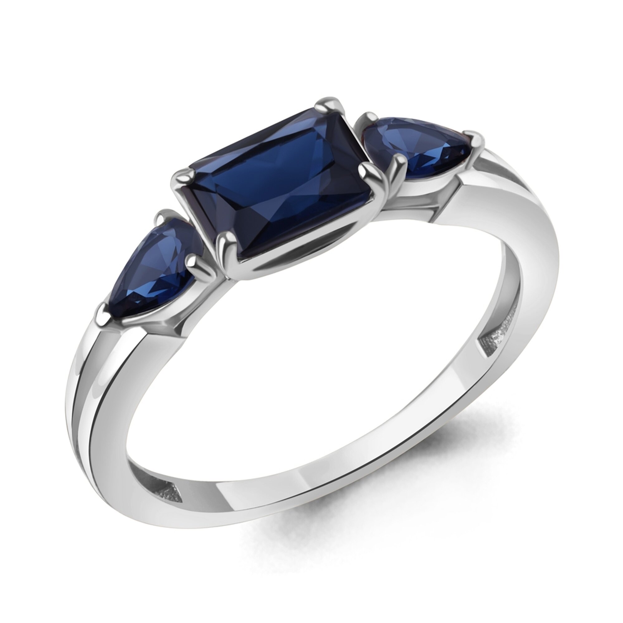 Кольцо, серебро, 925 проба, родирование