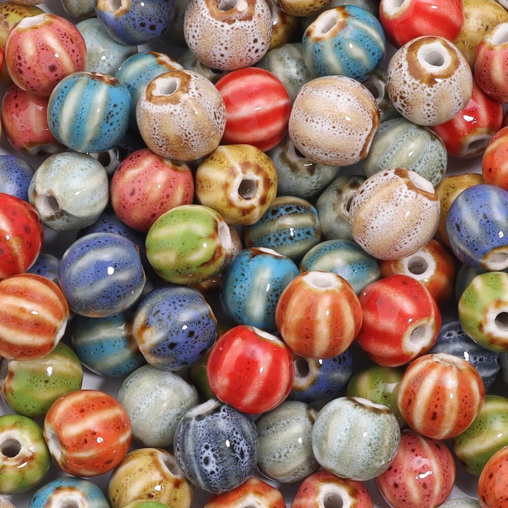 Керамические бусины 12 мм, набор 20 шт. Mixed