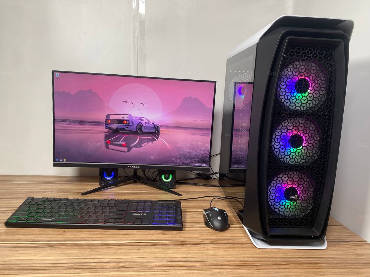 Игровой компьютер intel /32GB/AMD RX-6600XT/SSD-1000GB/Монитор 27|Windows 11