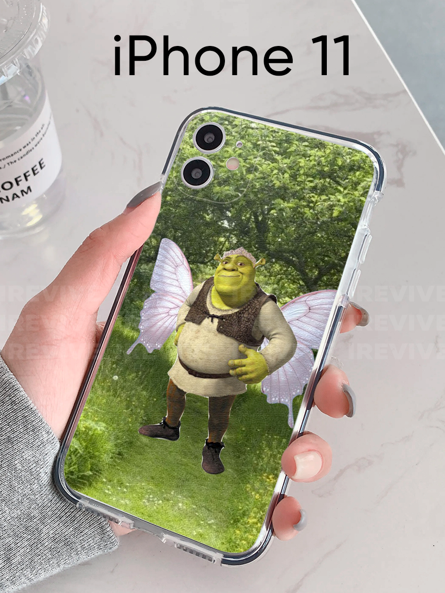 Чехол с приколом Шрек на Iphone 11