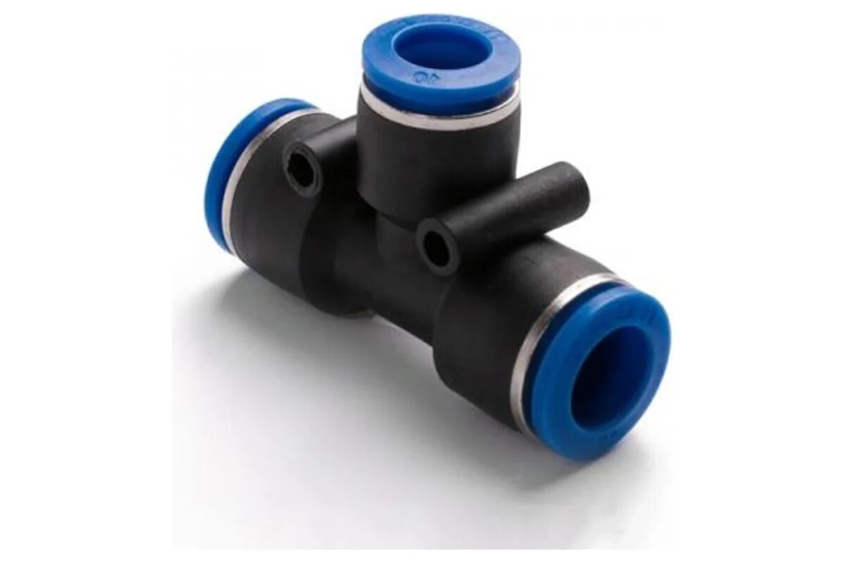 Pegas pneumatic фитинг цанговый тройник 6 мм 5602 для трубной системы и пневмоподключения